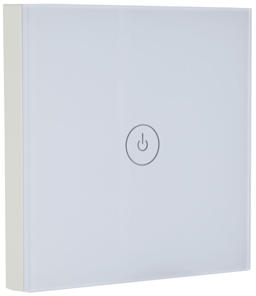 TCP 1-Gang 1-Way Smart Light Switch White - Screwfix