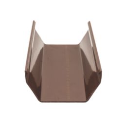 FloPlast PVC Square Gutter Brown 114mm x 3m 6 Pack - Screwfix