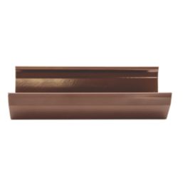 FloPlast PVC Square Gutter Brown 114mm x 3m 6 Pack - Screwfix