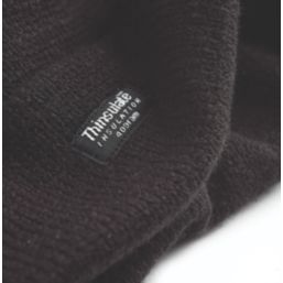 Site Thinsulate Knitted Beanie Hat Black - Screwfix