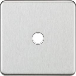 Knightsbridge Screwless 20A Unswitched Flex Outlet Brushed Chrome ...