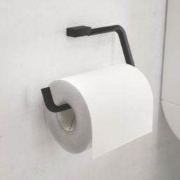 Elland Toilet Roll Holder Black - Screwfix