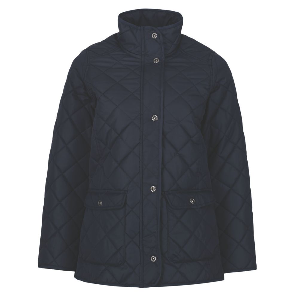 Regatta Tarah Womens Quilted Jacket Navy Size 10 - Screwfix