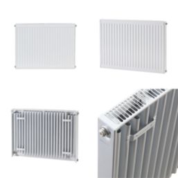 Flomasta 600mm x 700mm 2271BTU White Type 11 Convector Radiator - Screwfix