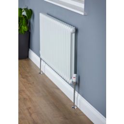 Acova 292mm x 812mm 1373BTU White Horizontal 2 Column Radiator - Screwfix