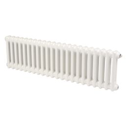 Acova 292mm x 812mm 1373BTU White Horizontal 2 Column Radiator - Screwfix