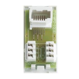 Contactum Media Modular Slave Telephone Socket White - Screwfix