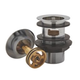 Highlife Bathrooms Slotted Pop Up Basin Waste Chrome 60mm - Screwfix