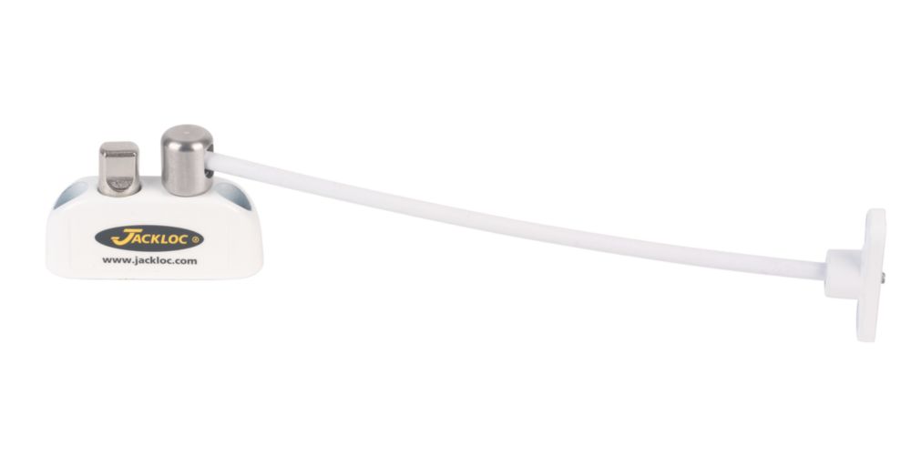 Jackloc The Pro Twist Window Restrictor White 200mm - Screwfix