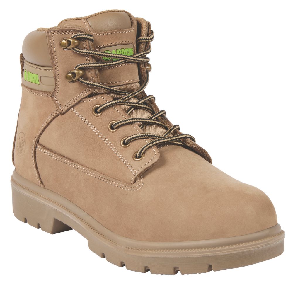 Apache Barnwell Size 8 Stone Steel Toe Cap Safety Boots - Screwfix