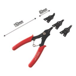 Forge Steel Circlip Pliers Set 4 Pieces - Screwfix