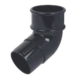 FloPlast MiniFlo 112.5° Round Offset Downpipe Bend Black 50mm - Screwfix