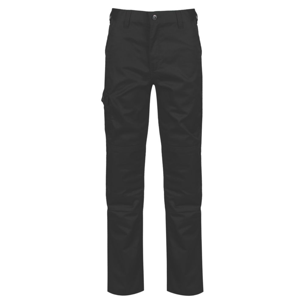 Regatta Pro Cargo Work Trousers Black 36" W 33" L - Screwfix