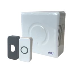 Deta Wired Doorbell Chime & Push White - Screwfix