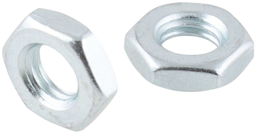 Easyfix Carbon Steel Hex Flat Nuts M10 100 Pack - Screwfix