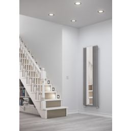 Terma 1800mm x 590mm 2854BTU Grey / Silver Vertical Designer Radiator ...