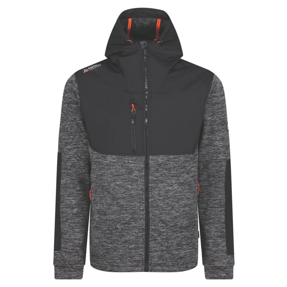 Regatta Heist Hybrid Fleece Jacket Ash Marl/Black Large 41.5" Chest ...