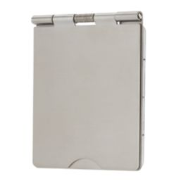 Contactum 3344BSB 13A 1-Gang Unswitched Floor Socket Brushed Steel with ...