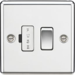 Knightsbridge 13A Switched Fused Spur Polished Chrome - Screwfix