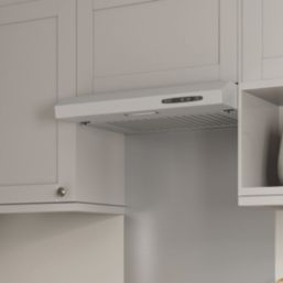 Essentials Cooker Hood 600mm Stainless Steel - Screwfix