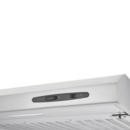 Essentials Cooker Hood 600mm Stainless Steel - Screwfix
