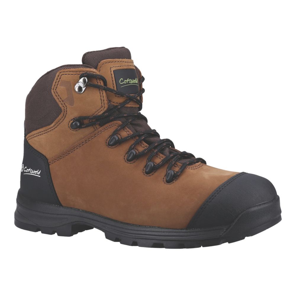 Cotswold Longborough Size 12 Brown Waterproof Non Safety Work Boots ...