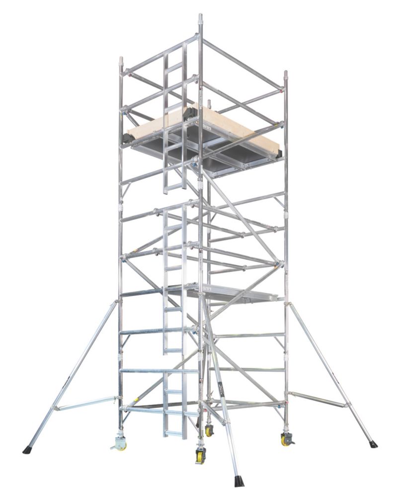 Boss 1450 Ladderspan 3T Double Depth Top Grade Aluminium Tower 1.2m x 1 ...