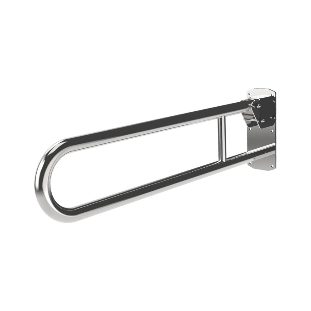Nymas NymaCARE Doc M Hinged Support Rail Polished Stainless Steel 800mm ...