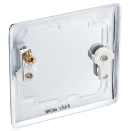 British General Nexus Metal 1-Gang Blanking Plate Polished Chrome ...
