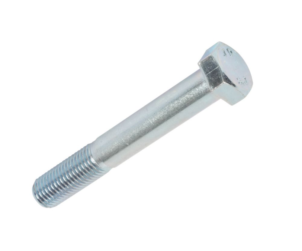 Easyfix Bright Zinc-Plated High Tensile Steel Hex Bolts M16 x 120mm 25 ...