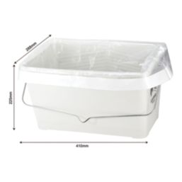 Fortress Trade Paint Scuttle Liners 15Ltr 10 Pack - Screwfix