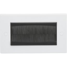 Knightsbridge Modular Brush Flex Outlet White - Screwfix