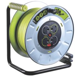 PRO XT OTLU40134SL-XD 13A 4-Gang 40m Cable Reel 240V - Screwfix
