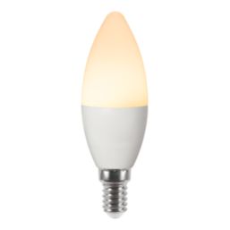 LAP Myko E14 Candle RGB & White LED Smart Light Bulb 4.2W 470lm - Screwfix