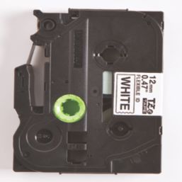 Brother TZEFX231 Flexible ID Labelling Tape 12mm x 8m - Screwfix