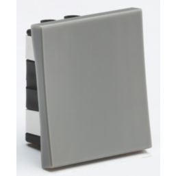 Knightsbridge Wide Rocker 20AX 2-Way Modular Light Switch Grey - Screwfix