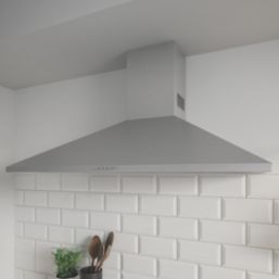 Cooke & Lewis CLCHS90 Chimney Hood Stainless Steel 900mm - Screwfix
