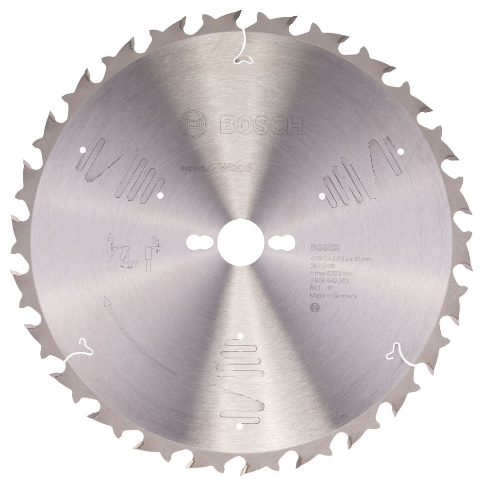 Bosch Expert Wood Circular Saw Blade 300 x 30mm 26T | Circular Saw ...