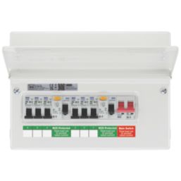 British General Circuit Protection 6-Module 6-Way Populated High Integrity Main Switch Consumer ...