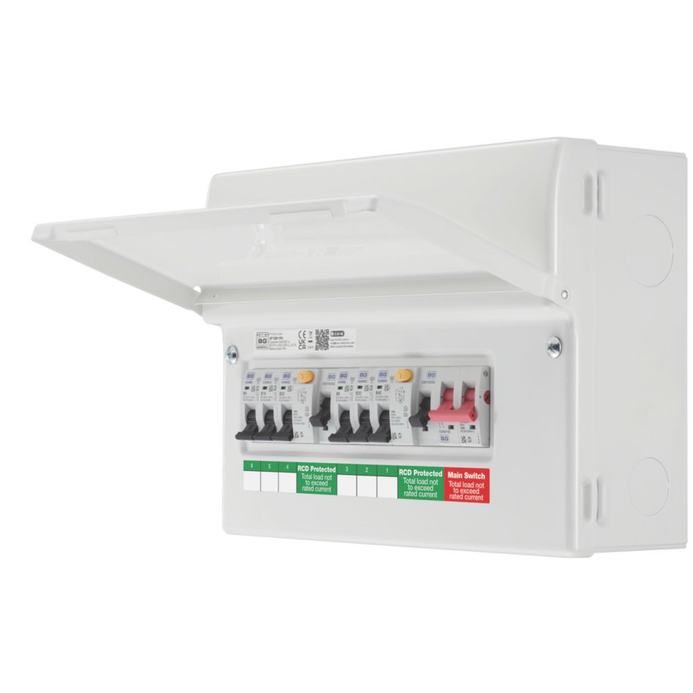 British General Circuit Protection 6-Module 6-Way Populated High Integrity Main Switch Consumer ...