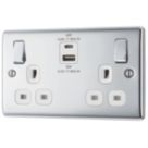 Chrome USB Sockets | Switches & Sockets | Screwfix