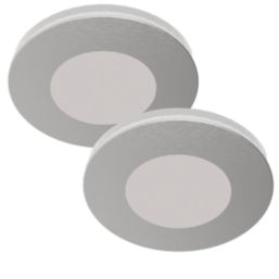 Sensio Apex TrioTone Round LED Under Cabinet Lights Steel 3.2W 100lm 2 ...