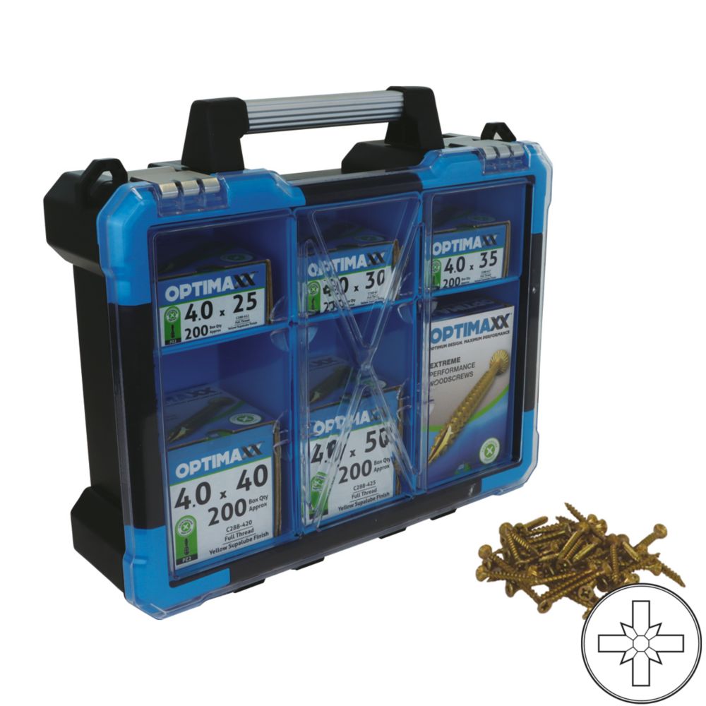 Optimaxx PZ Countersunk Screw Trade Case | Screws Trade Packs ...