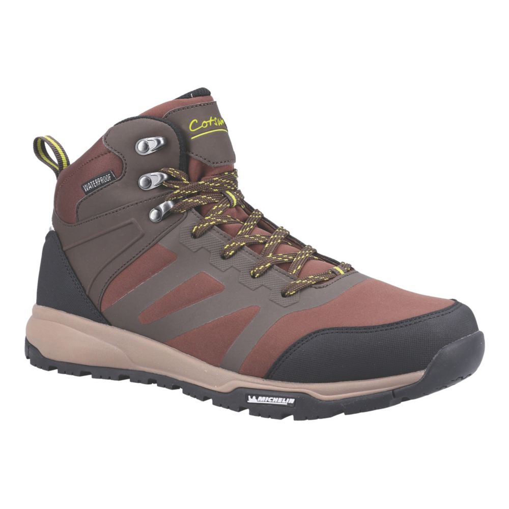 Cotswold Kingham Mid Mens Boot Size 8 Brown Waterproof Non Safety Work ...