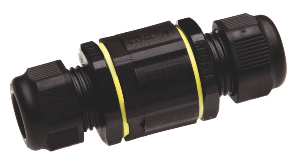 Hylec TeeTube Mini 2-Entry 3-Pole In-Line Cable Joint - Screwfix