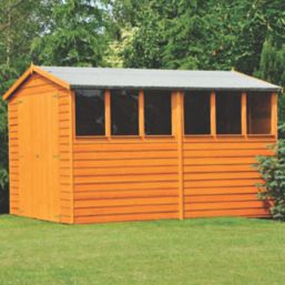 Shire 10' x 6' (Nominal) Apex Overlap Timber Workshop - Screwfix