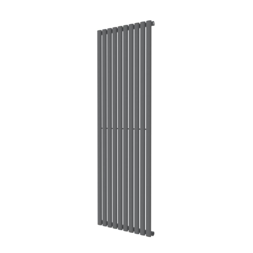 Flomasta 1800mm x 600mm 4174BTU Anthracite Vertical Designer Radiator ...