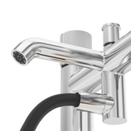 Swirl Gallen Chrome 228mm Deck Mounted Dual Control Manual Shower Mixer ...