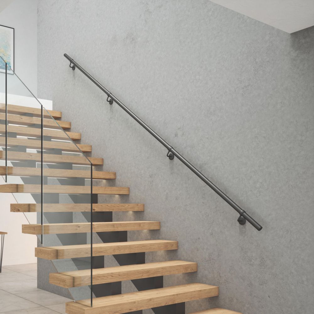 Metal Railings In Concrete Bushberry Metal Railing System | Zaun