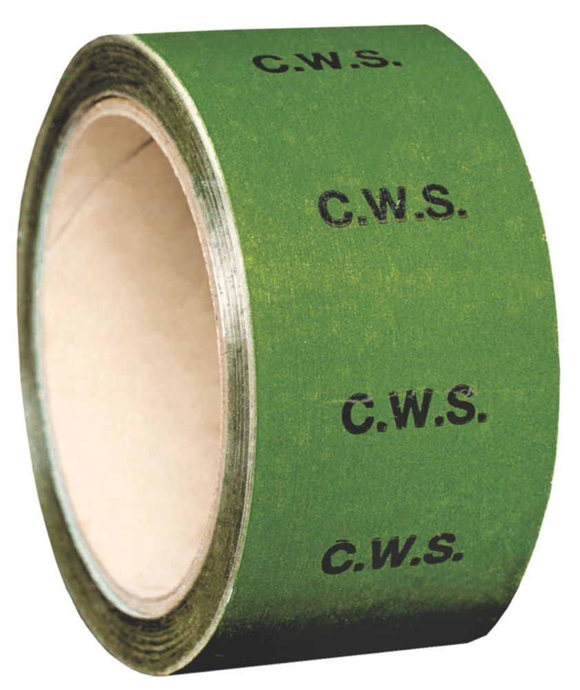 Essentials CWS Pipe Marking Tape Green 33m x 50mm - Screwfix